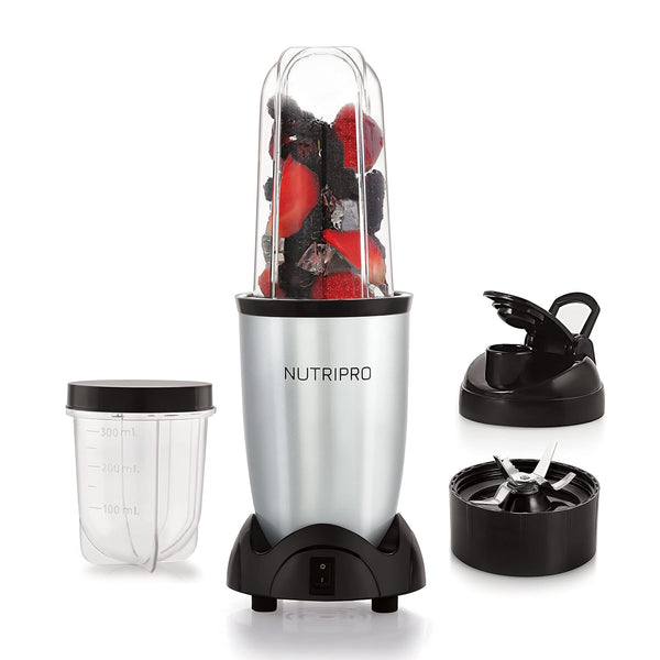 NutriPro Juicer Mixer Grinder - Smoothie Maker - 500 Watts (2 Jar, Sil ...